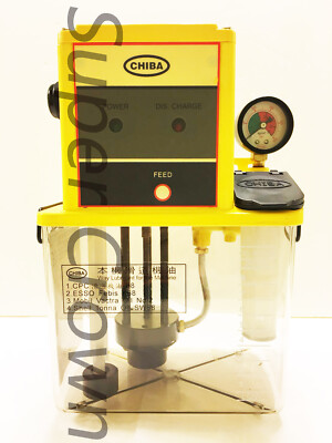Chiba CNC Lube Pump 2L Tank for IND Machine w/ Pressure Relief 220V CE ...