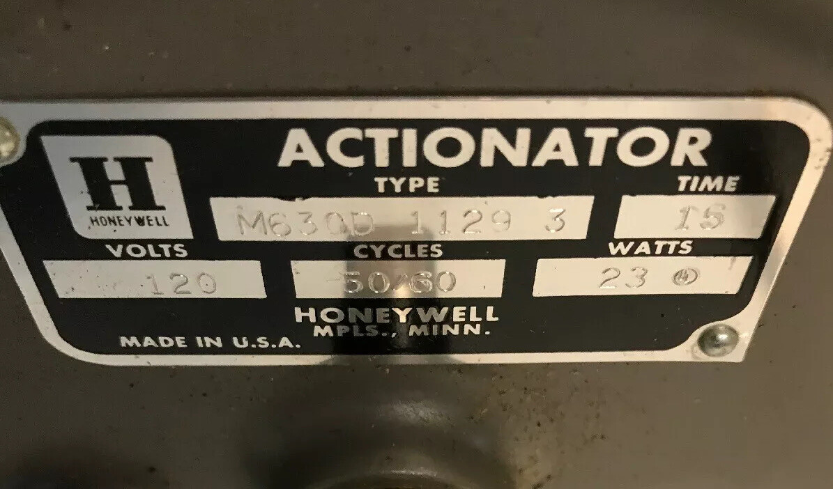 Honeywell,M630D-1129-3,Actionator Actuator Motor 115V 23watt | eBay