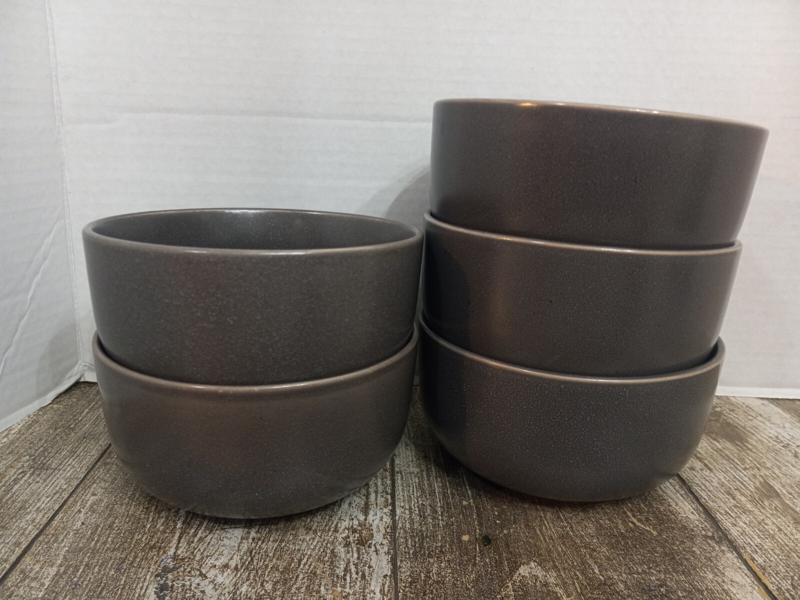 Project 62 Tilley Stoneware Soup Cereal Bowls Gray QTY 5 | eBay