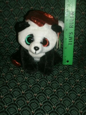 Ty Boo PANDY CLAUS (Panda) 6" Mint/Mint tag *RARE* CLAIRE'S Exclusive ...