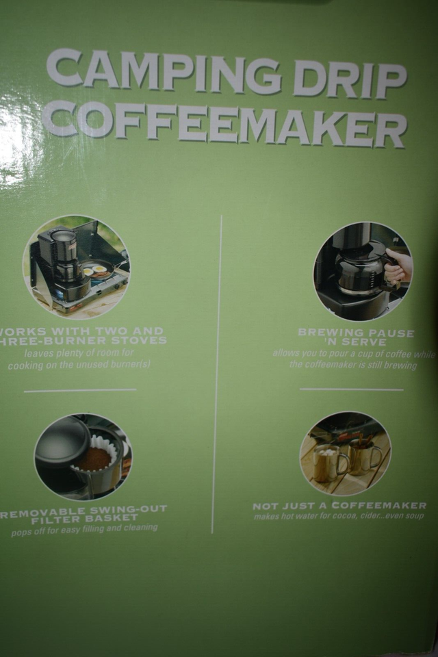 Coleman Camping Drip Coffee Maker + Carafe, Box And Instructions used ...