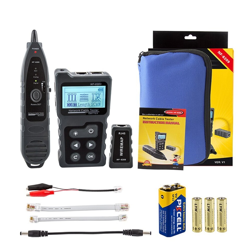 NF-8209 RJ45 Cable Tracker POE Network Tester Test Network Tool Scan ...