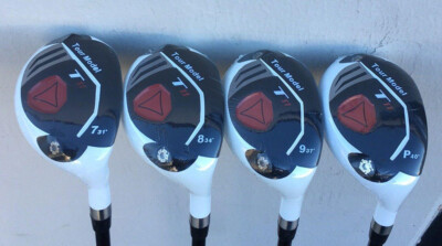 RIGHT HAND T11 Hybrids #7,8,9 & PW Taylor Fit Regular Graphite Rescue ...