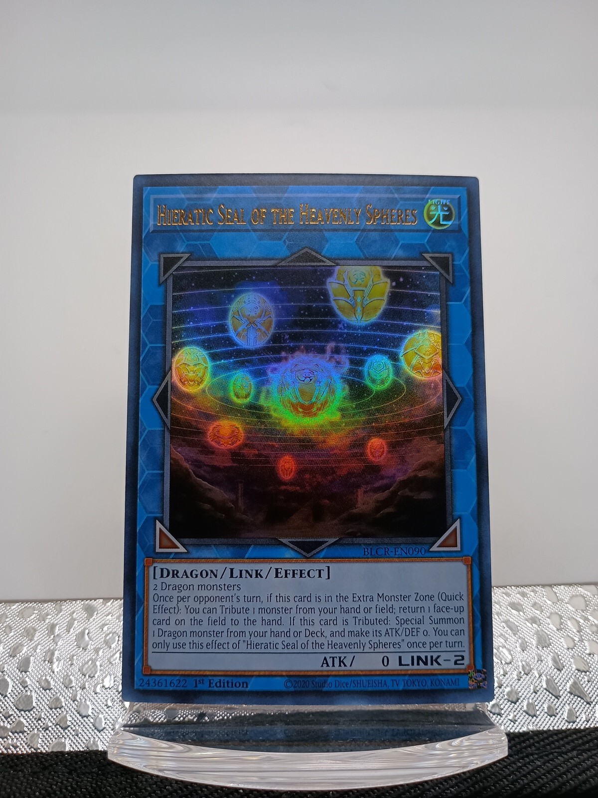 Yugioh 3x Hieratic Seal Of The Heavenly Spheres BLCR-EN090 Ultra 1st Ed ...
