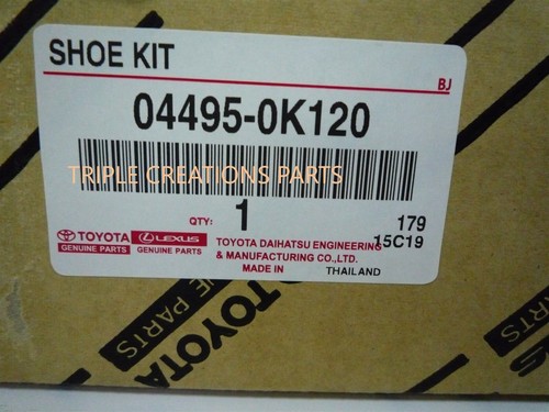 04495-0K120 Genuine Toyota Shoe Kit Rear Brake 044950K120 OEM | eBay