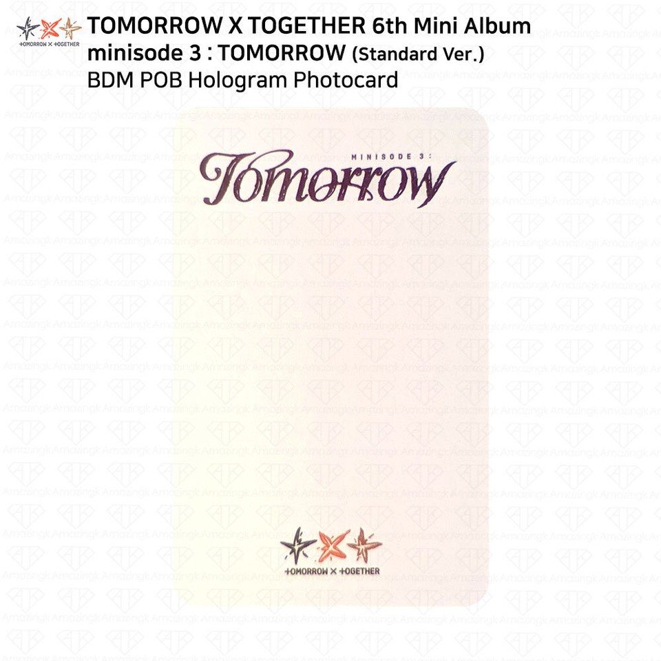 TXT 6th Mini Album Minisode 3:Tomorrow POB Photocard Complete Set KPOP ...