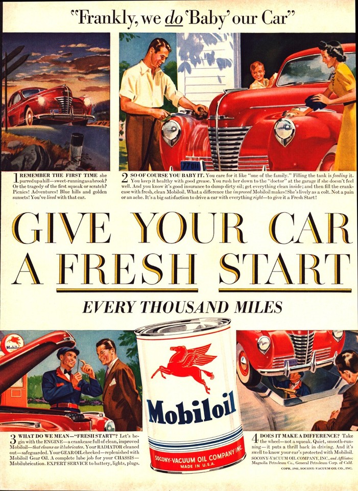 HOLLAND, MICHIGAN FURNACE COMPANY, MOBIL OIL Antique advertisement 1941 ...