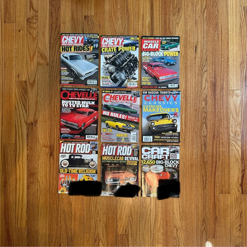 Chevy/Chevelle/Hot Rod/Muscle Car Magazines. Years : 2008/2009/2010 ...