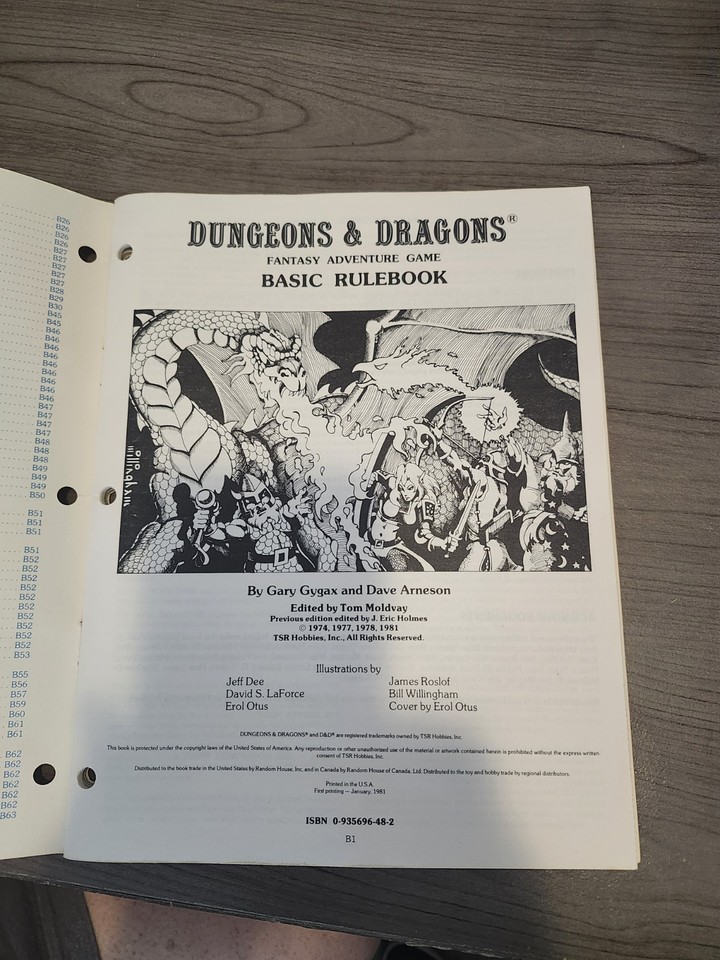 Dungeons & Dragons Basic Set 1 Purple Box | eBay