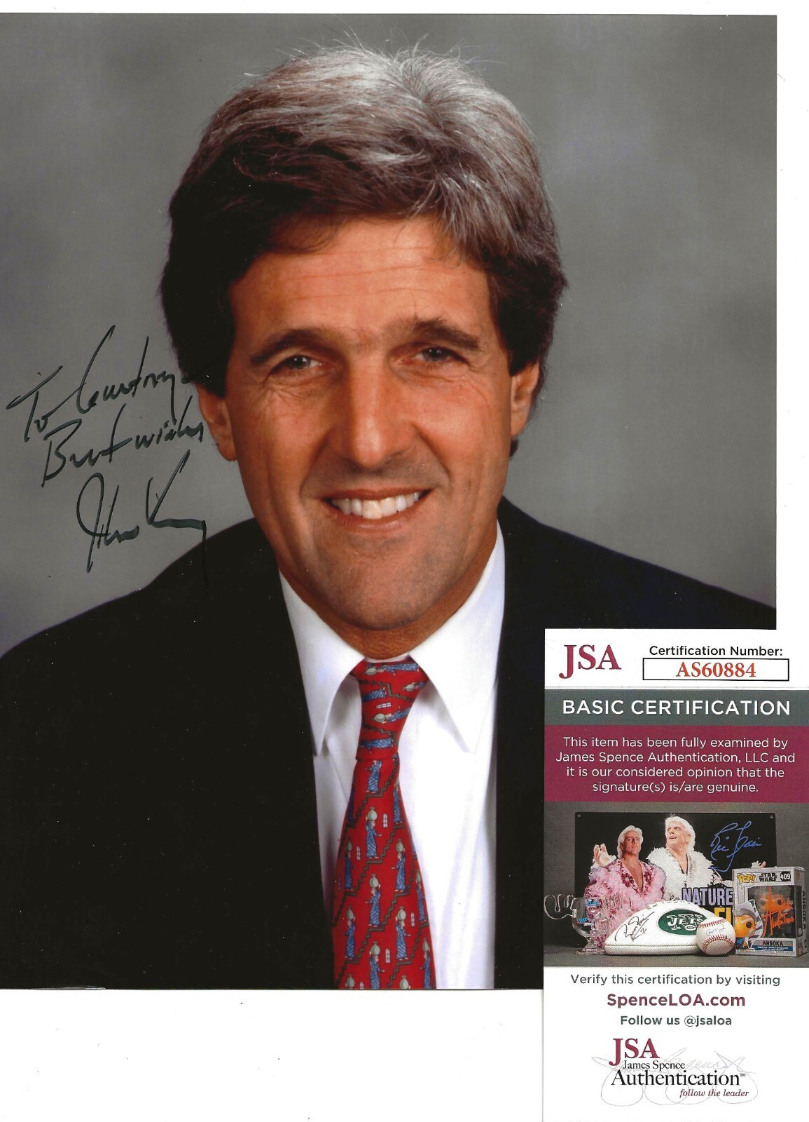 JOHN KERRY signed autograph 8x10 JSA senator | eBay