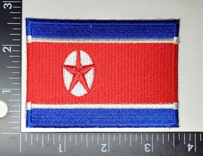 Patch Flag North Korea Patch Iron On or Sew On Patch Quality Edgeless ...