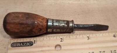 Screwdriver Wood Handle Flat Head Carpentry Woodwork Tool Shop Garage ...