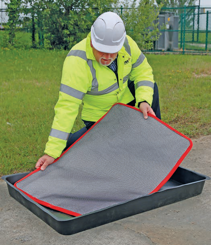 Spill Tector Spill Trapper Flexible Drip Tray Fuel Leak Garage Plant ...