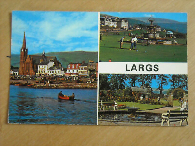 OLD MULTI-VIEW POSTCARD OF LARGS | eBay