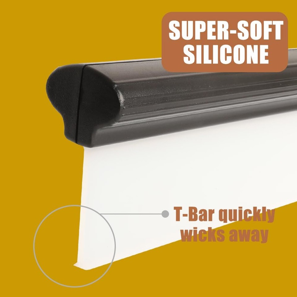 Car Squeegee,12 inch Silicone Squeegee, 2 Pack Automotive Water Wiper ...