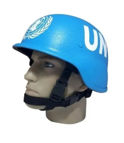 UN HELMET United Nations Peacekeepers Blue Militar REPRODUCTION | eBay