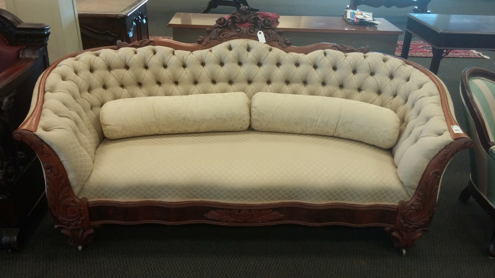 Antique Tufted Sofa | eBay