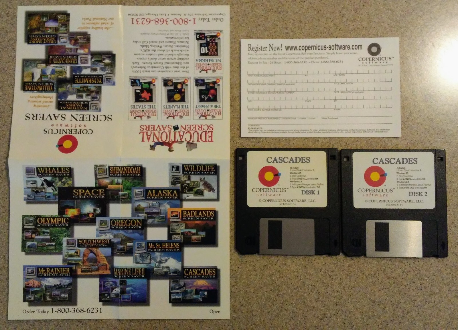 Cascades Mountain Range Screen Saver, Copernicus Software, 1998 ...