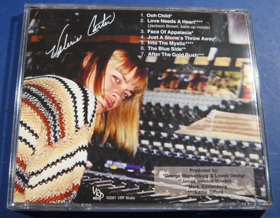 VALERIE CARTER Vanilla Grits CD EP RARE OOP 2001 Jackson Browne Lowell ...