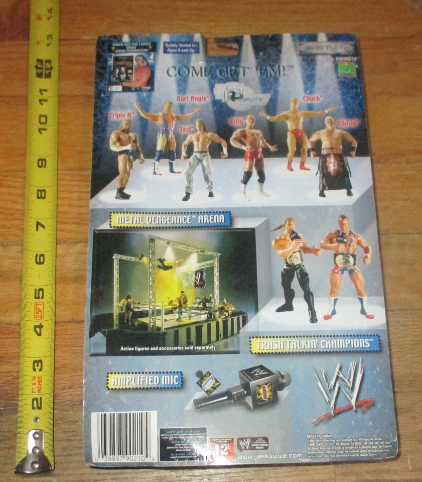 2002 WWF WWE Jakks Rikishi Wrestling figure R3 Tech Blue Bloods ...
