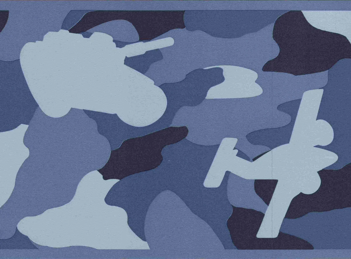 Army Camouflage Wallpaper Border