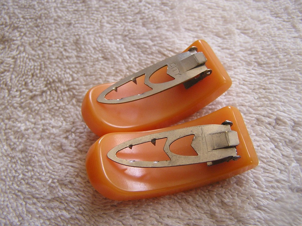 Vintage Carved Bakelite Clip Pin Pins Set of Two | eBay