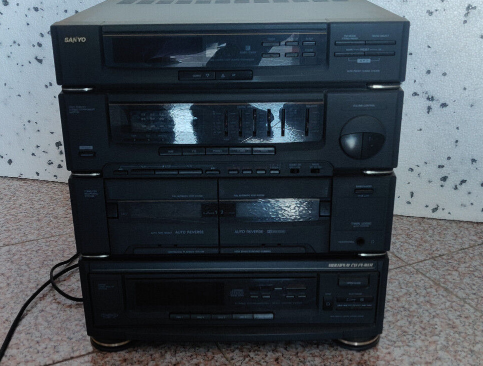 SANYO SISTEMA Hi-FI LETTORE MUSICASSETTE TUNER VINTAGE DC-X900MD | eBay