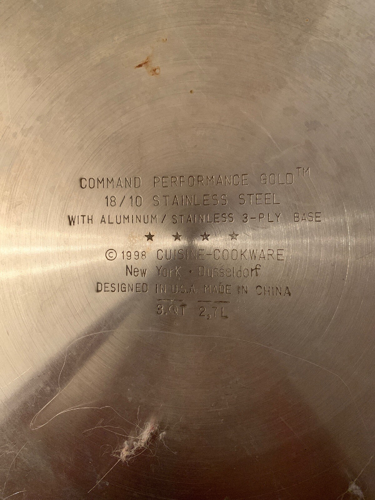 1998 Cuisine Cookware - Command Performamce Gold 18/10 Stainless Steel ...