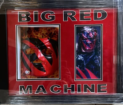 KANE Mask framed Signed Autographed Mask Beckett Holo Wwe | eBay