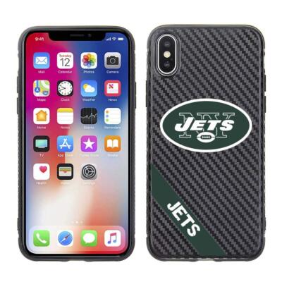 PBG NFL New York Jets Black Carbon Case for Apple iPhone X, XS (5.8 ...