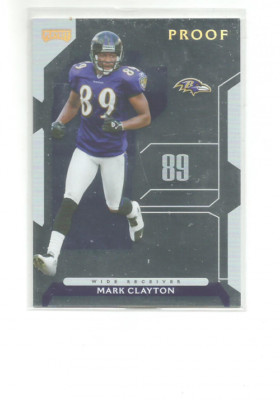 2006 PLAYOFF NFL PLAYOFFS GOLD PROOF #39 MARK CLAYTON 75/100 | eBay