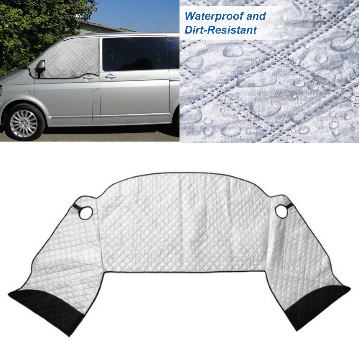 Thermal Windscreen Cover Black Out Blind Curtain Wrap For Ford Transit ...