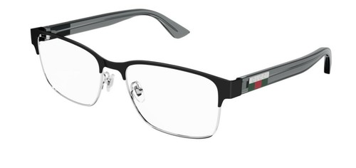 Gucci GG0750O 004 Grey Rectangle Men's Eyeglasses | eBay