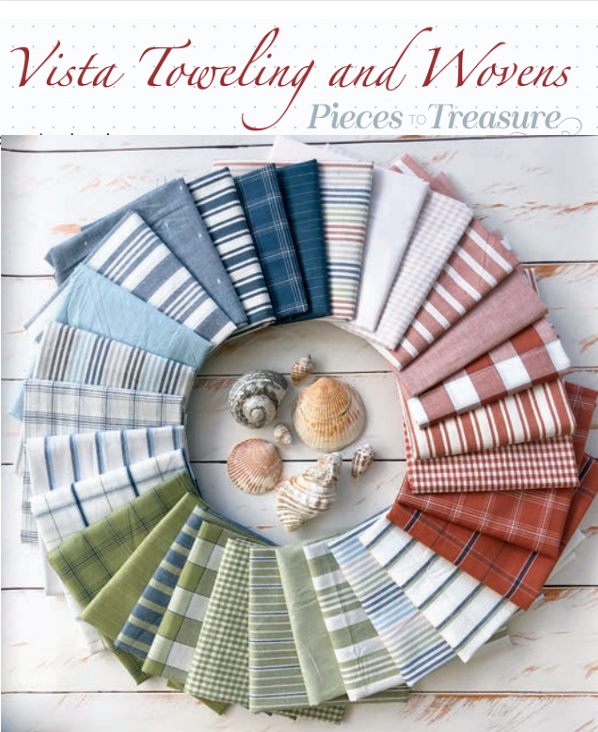 Moda VISTA WOVENS 12217 11 Multi Stripes JANELL KENT Quilt Fabric ...