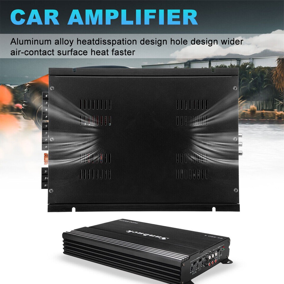 4 CH Car Amplifier Audio Amplifier Stereo Music For Subwoofer Superb ...
