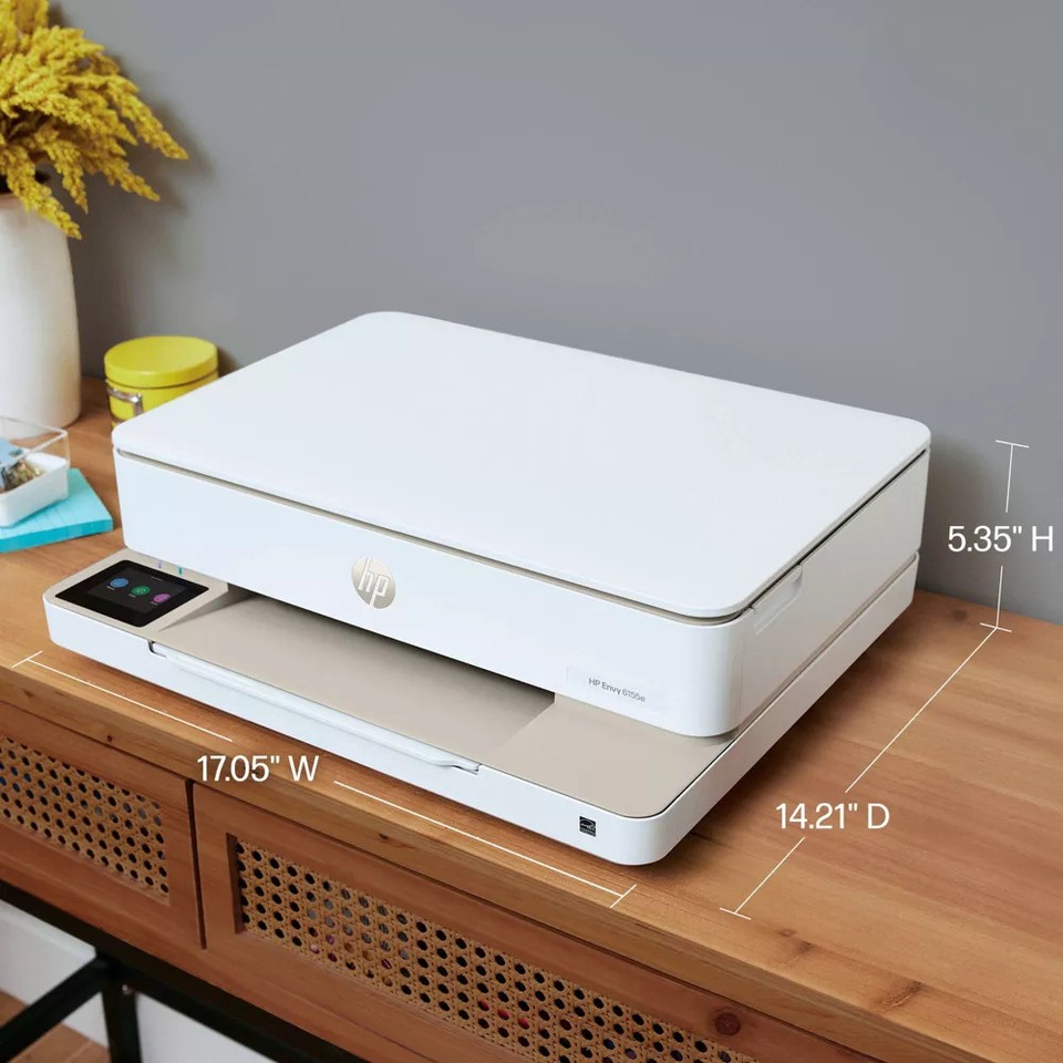 HP Envy 6155e Wireless All-in-One Color Printer Scanner Copier with ...