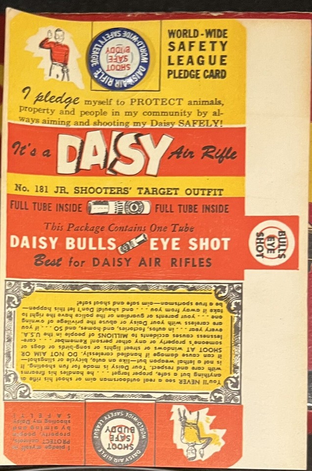 Vintage Daisy 118 Targeteer Special BB Pistol - Box, BBS, Button ...
