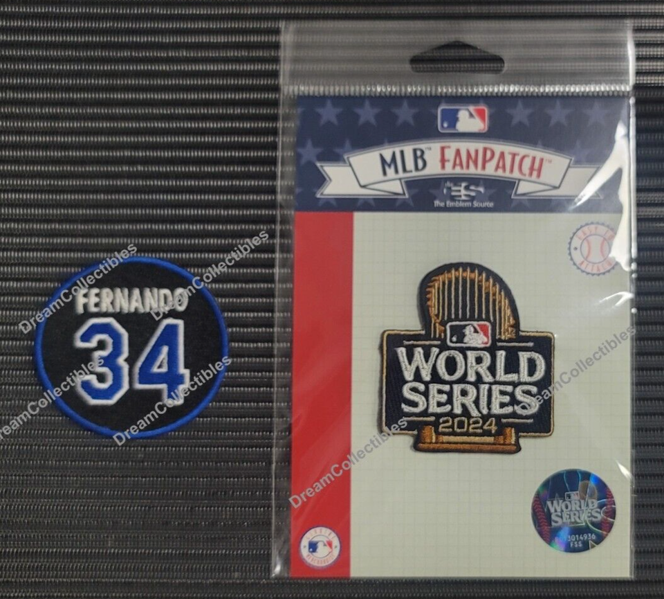 Fernando Valenzuela Memorial #34 Patch 2024 World Series LA Dodgers Los ...