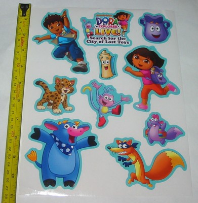 DORA The Explorer 100 Full Size Sheets 1000 total Stickers Genuine ...