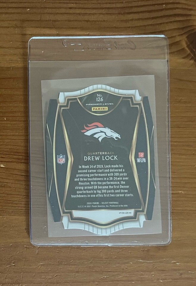 Drew Lock 2020 Panini Select Die Cut Prizm Purple Premier Level #126 | eBay