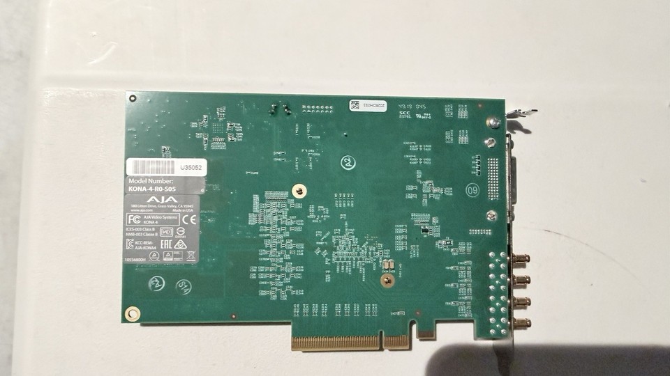 🔥 AJA KONA 4-R0-S05 PCIe Video I/O Card – Broadcast-Grade SDI Power 🔥 ...