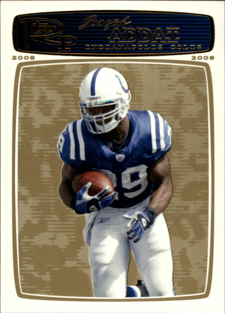 2008 Topps Rookie Progression - Gold #124 Joseph Addai /199 for sale ...