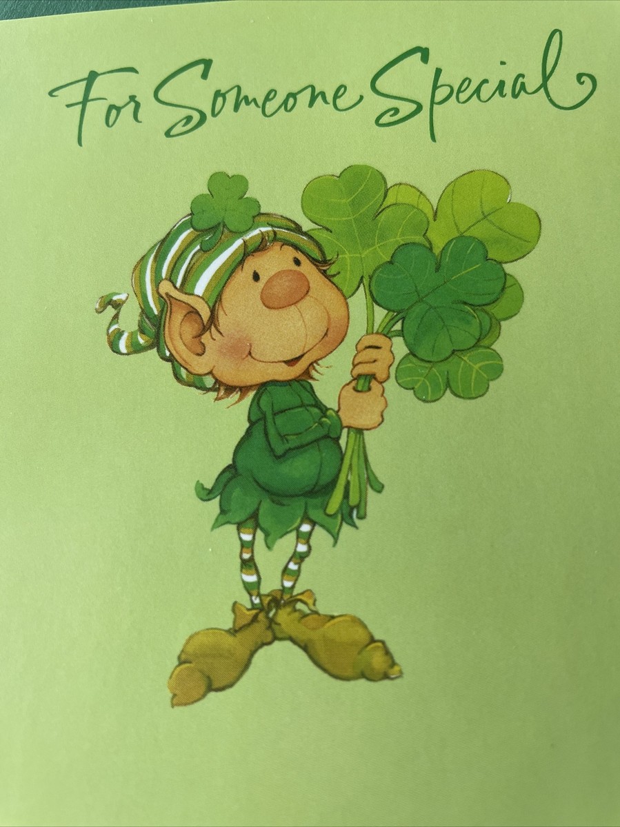 Elf St Patricks Day Cards Saint Patrick's Day Wish Leprechaun PNG