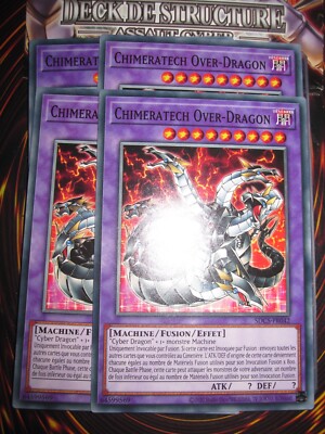 YU-GI-OH! COM PLAYSET CHIMERATECH OVER-DRAGON SDCS-FR042 (LOT DE 4 ...