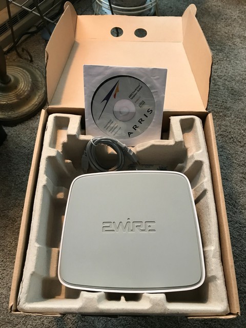 ARRIS Modem Tm502g With Battery & AC Power Cable Wrt54g2v1 Wireless G ...