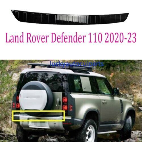 Black Steel Rear Bumper Protector Guard Trim For Land Rover Defender ...
