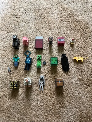 Minecraft Toys - Assorted mobs, blocks, and items, Good Condition | eBay
