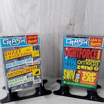 SPECTRUM ZX CRASH 91 GAMES BUNDLE x 2 GAMES - RARE RETRO VINTAGE GAMING ...