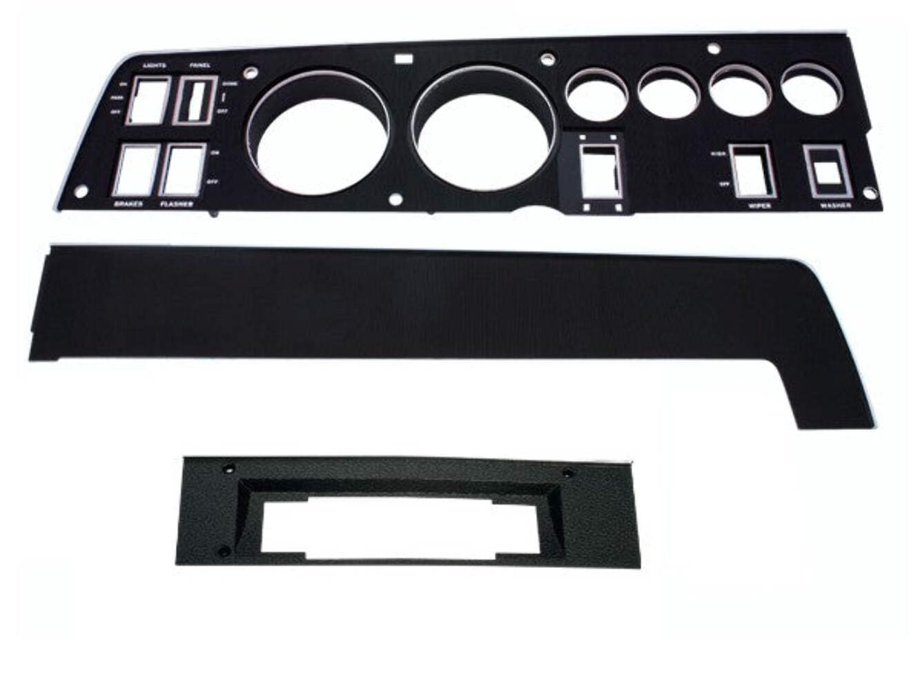 PG Classic 143-8ACSET Mopar 1968 Charger Rallye Dash Bezel Kit (8 Track ...