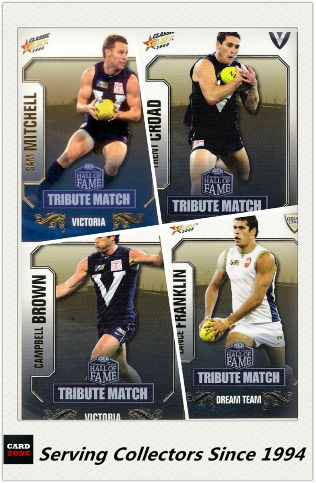 2008 Select AFL Classic Hall Of Fame Tribute Match Card Team Set ...